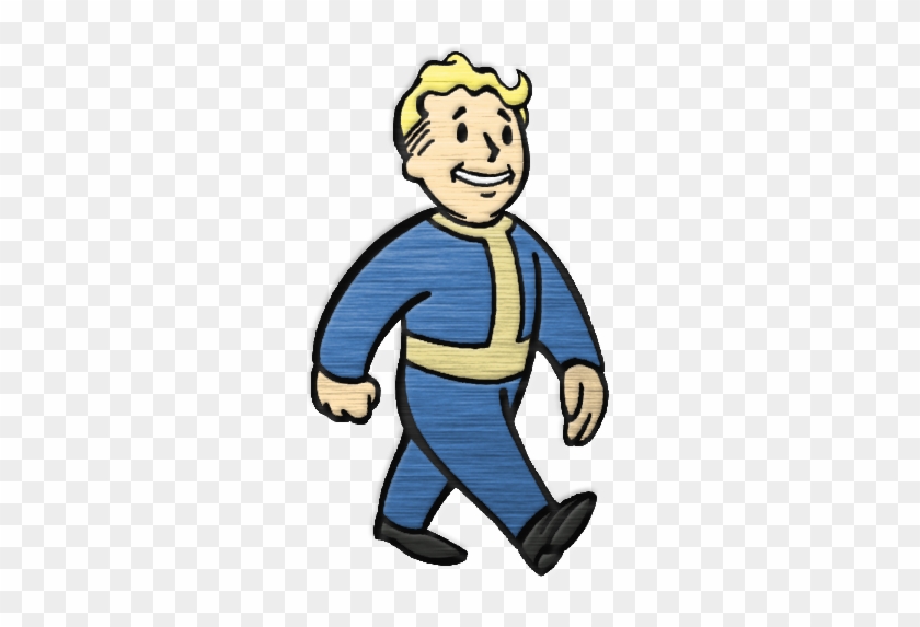 Fallout Vault Boy By Polishxcii - Fallout Vault Boy Walking - Full Size ...