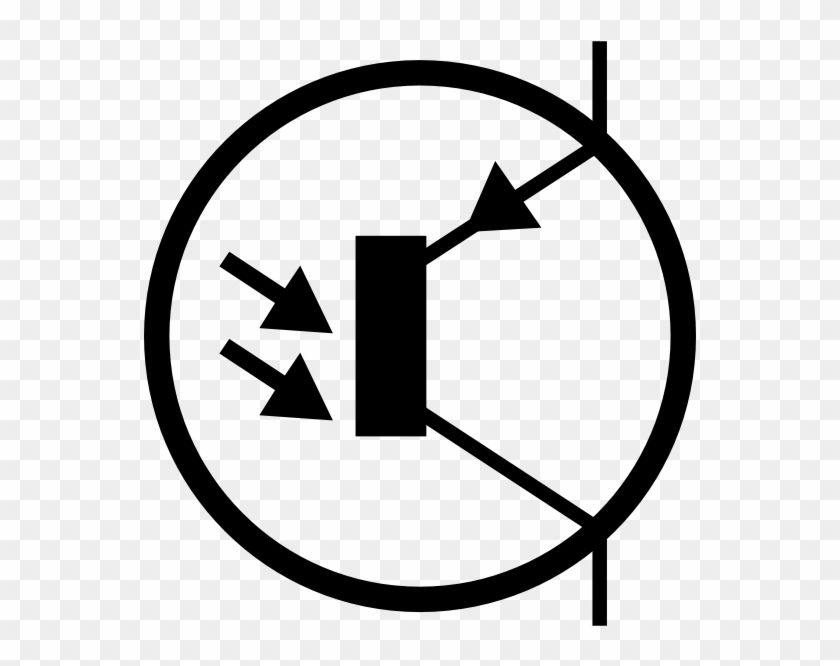 Phototransistor Circuit Symbol - Full Size PNG Clipart Images Download