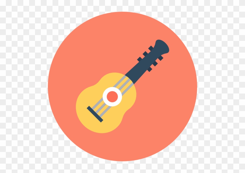 Acoustic Guitar Free Icon - Circle - Full Size PNG Clipart Images Download