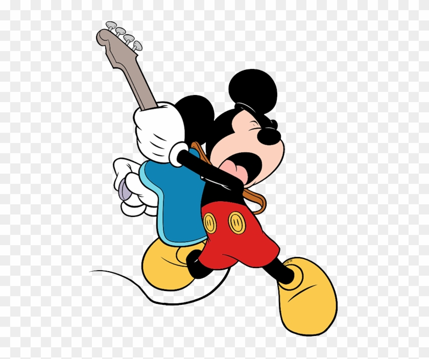 Mickey Playing Electric Guitar - Mickey Mouse - Free Transparent PNG ...