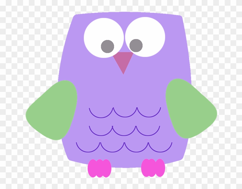 Lila Funny Owl Clipart - Cute Purple Owl Clipart Transparent - Full ...