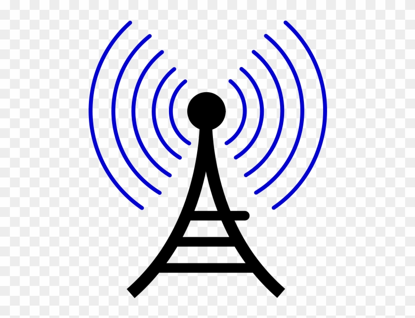 Free Vector Radio Wireless Tower Cor - Os Map Symbols Radio - Full Size ...