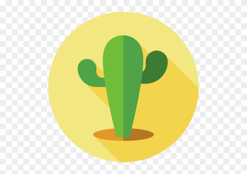 Cactus Free Icon - Circle - Full Size PNG Clipart Images Download