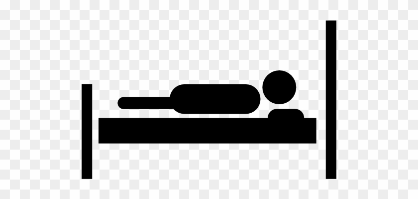 Bed With A Person Lying On It Free Icon - Cama Icono Png - Full Size ...