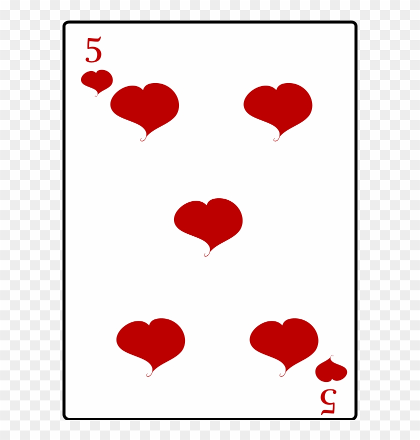 Free 5 Of Hearts - 5 Of Hearts - Full Size PNG Clipart Images Download