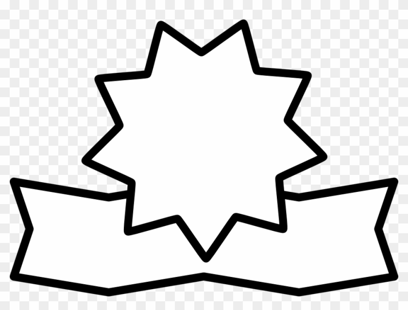 Precious Ribbon Clipart Spongebob Coloring Pages Banner - Medal Outline ...