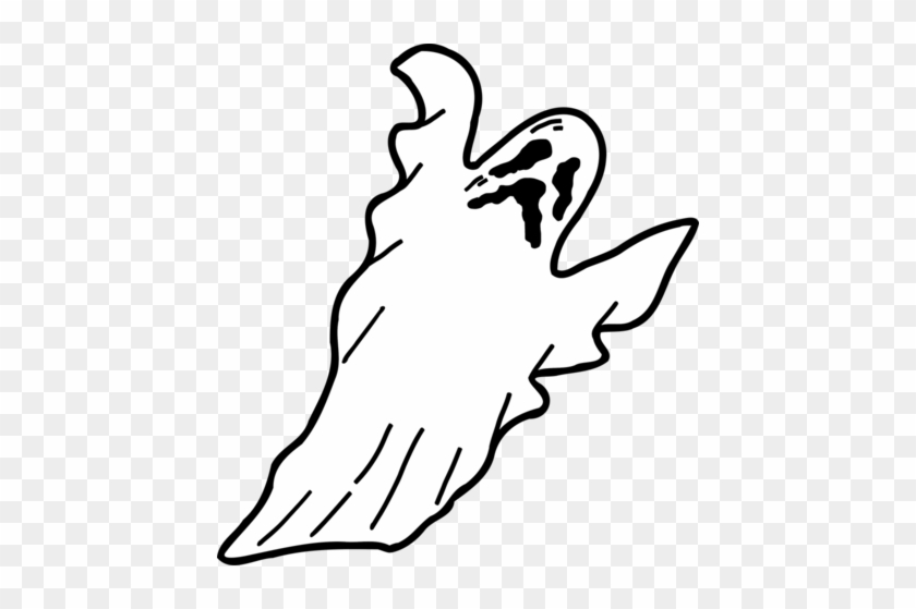 Halloween Clip Art Scary Ghost - Scary Ghost Outline - Full Size PNG ...