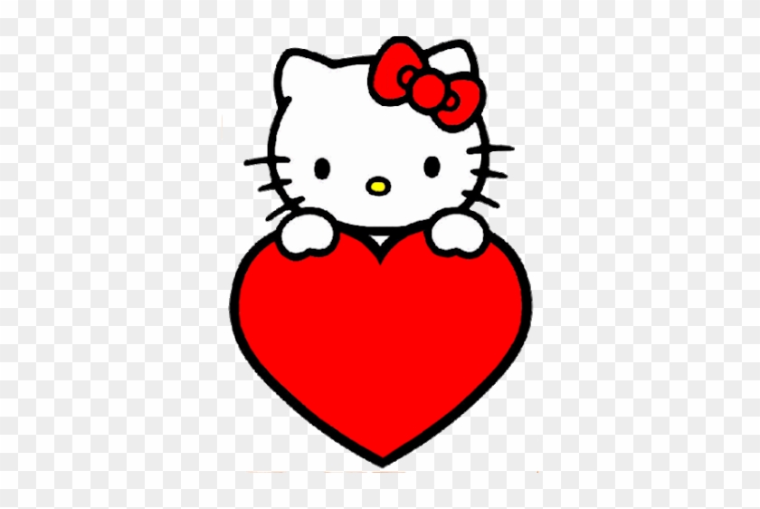 Sweet Hello Kitty Clip Art - Hello Kitty With Heart - Full Size PNG ...