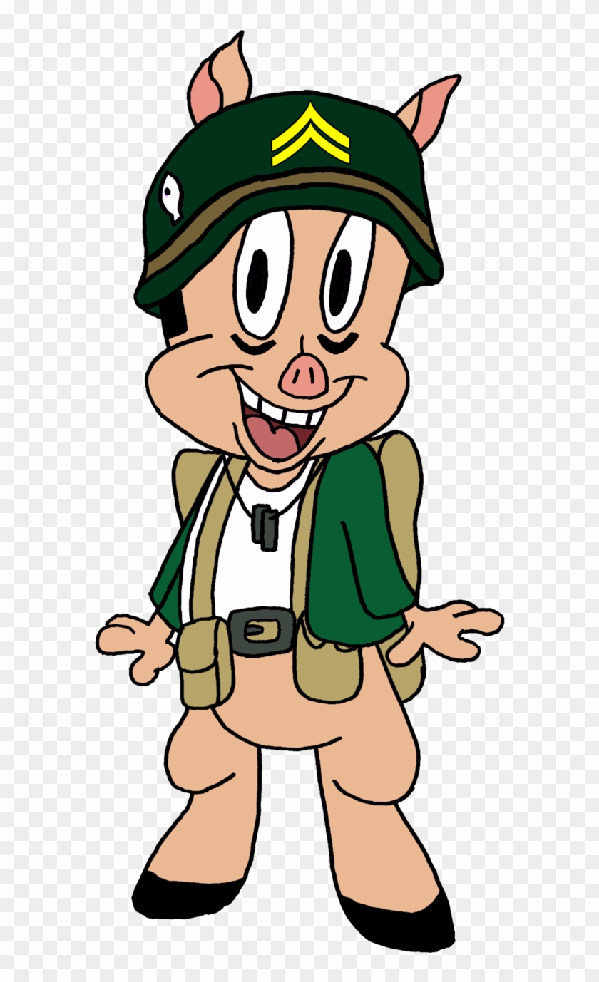 Ww2 Porky Pig By Jmk-prime - Porky Pig Ww2 - Full Size PNG Clipart ...