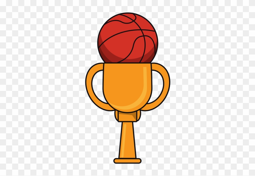 Basketball Trophy - Basketball Drawing - Full Size PNG Clipart Images ...