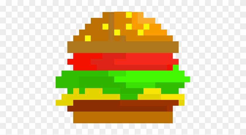 And - 8 Bit Burger Png - Full Size PNG Clipart Images Download