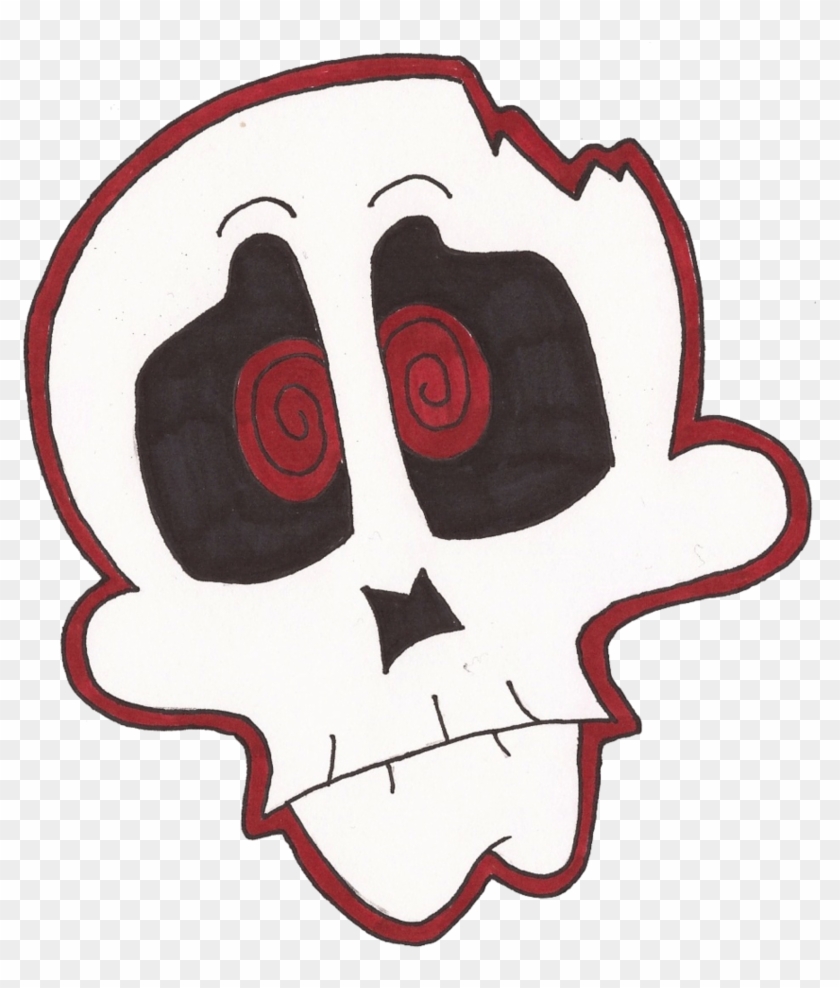 Depressed Voodoo Skull By Ezola - Drawing - Full Size PNG Clipart ...