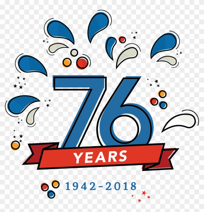 76 Year Logo Noborder - Portable Network Graphics - Free Transparent ...