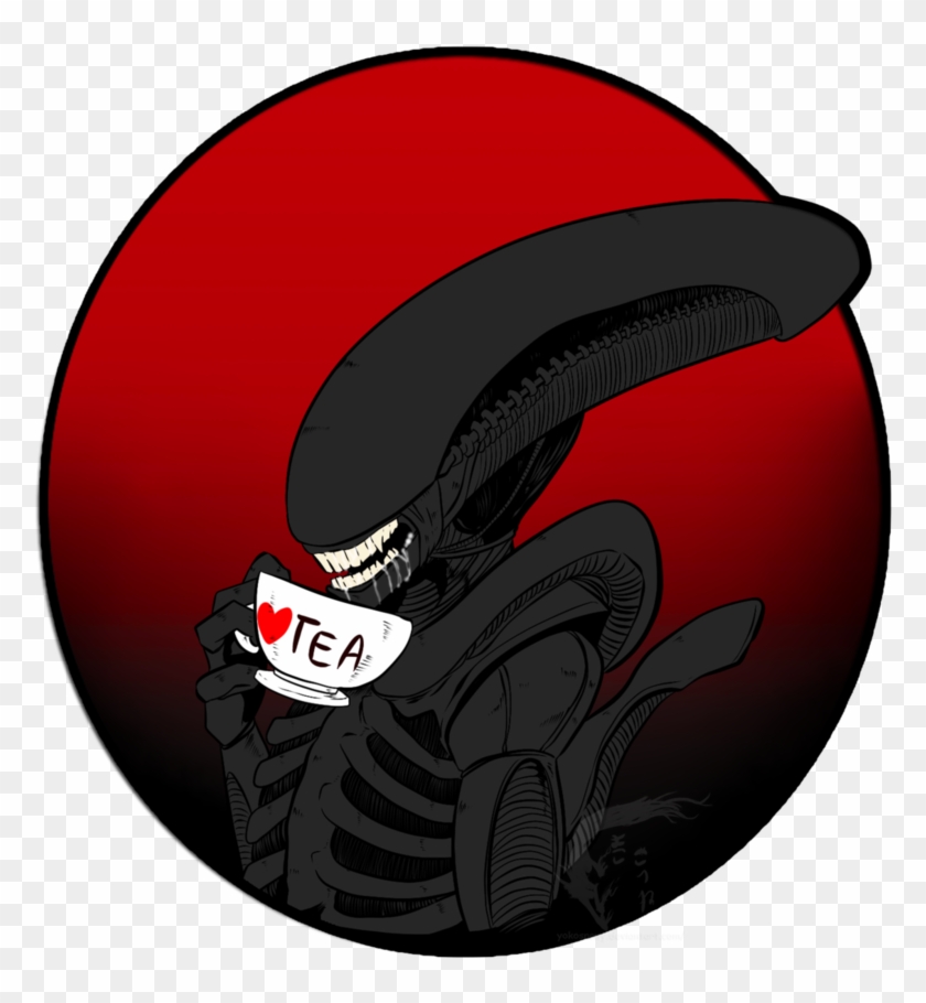 Xenomorph Tea By Yokosnowy - Clip Art - Full Size PNG Clipart Images ...