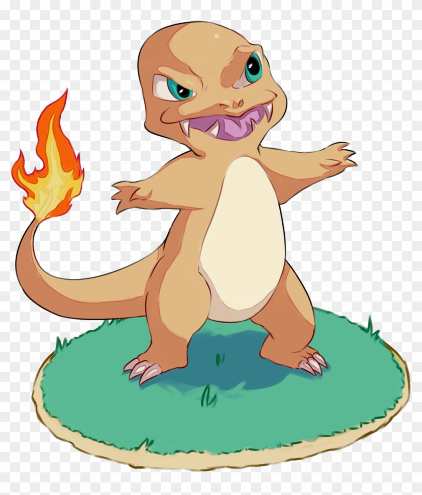 Derpy Charmander - Cartoon - Free Transparent PNG Clipart Images Download