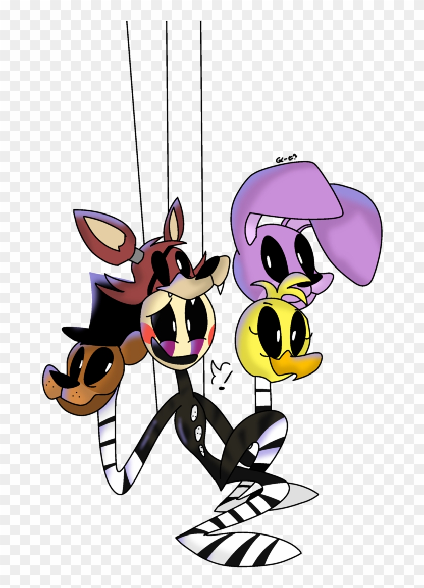 Marionette By Dizzee-toaster - Fnaf Marionette Fan Art - Full Size PNG ...
