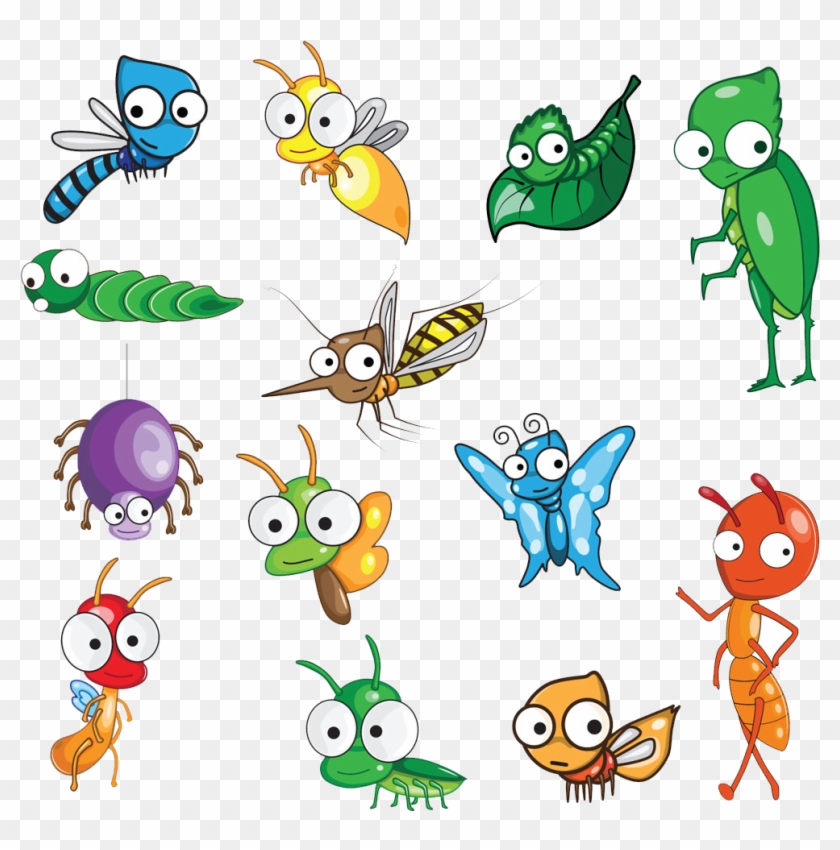 Insect Cartoon Drawing Clip Art - Vector Graphics - Free Transparent ...