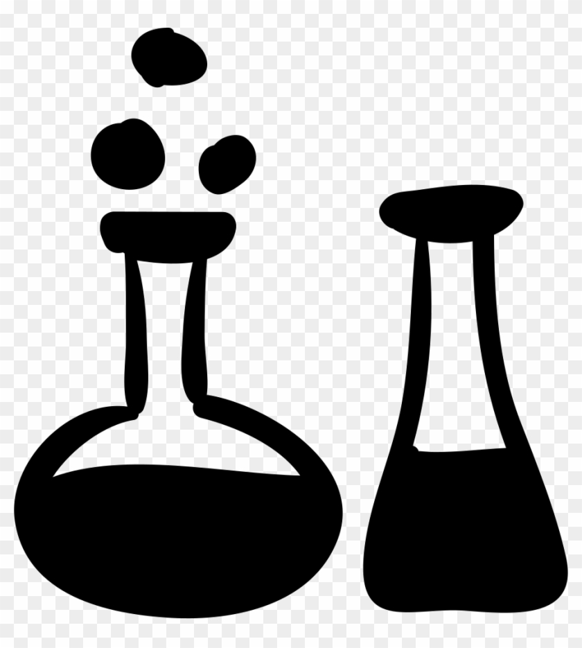 Laboratory Flasks Science Liquid Computer Icons Clip - Science Bottles ...