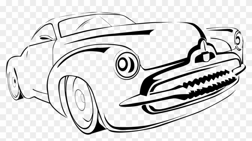 Line Art - Car Line Art Png - Full Size PNG Clipart Images Download