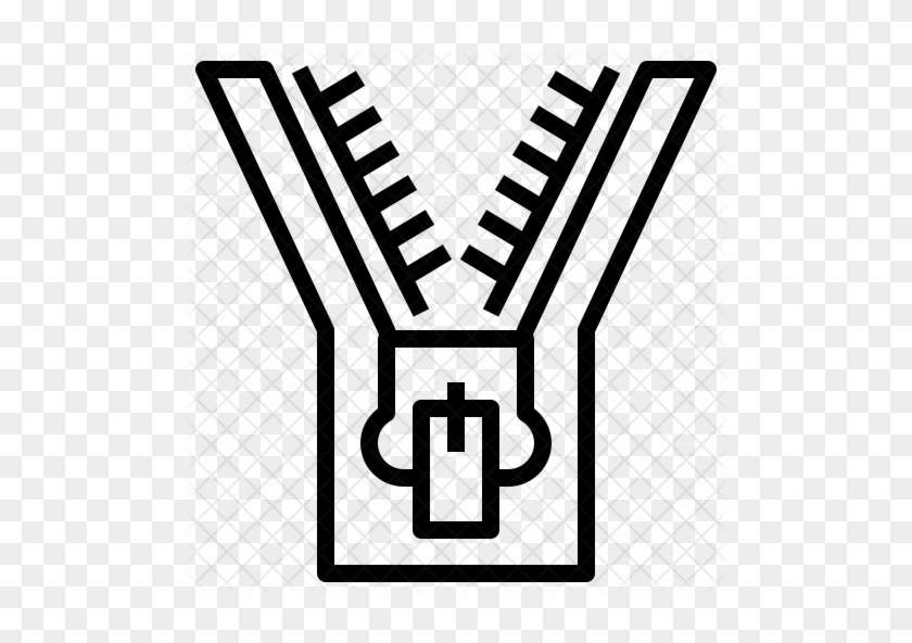 Zipper Icon - Textile - Full Size PNG Clipart Images Download