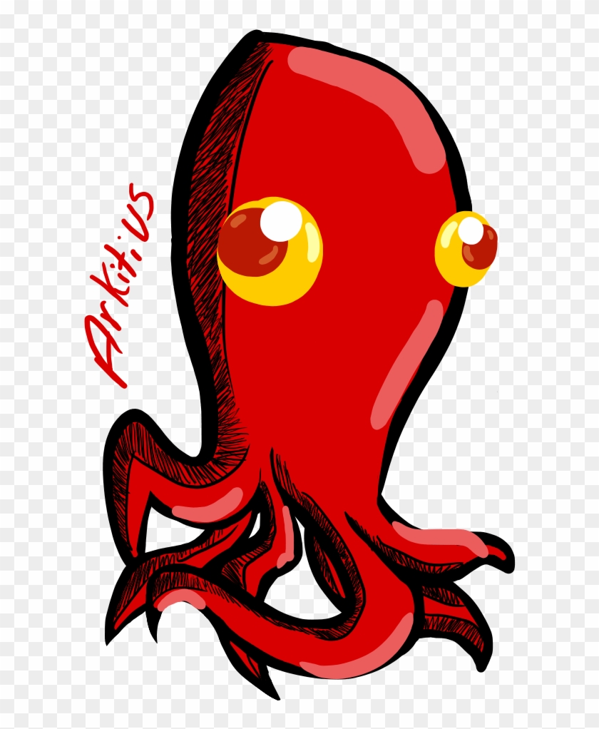 Giant Squid Monster Arkitius By Kaijuden On Deviantart - Drawing - Full ...