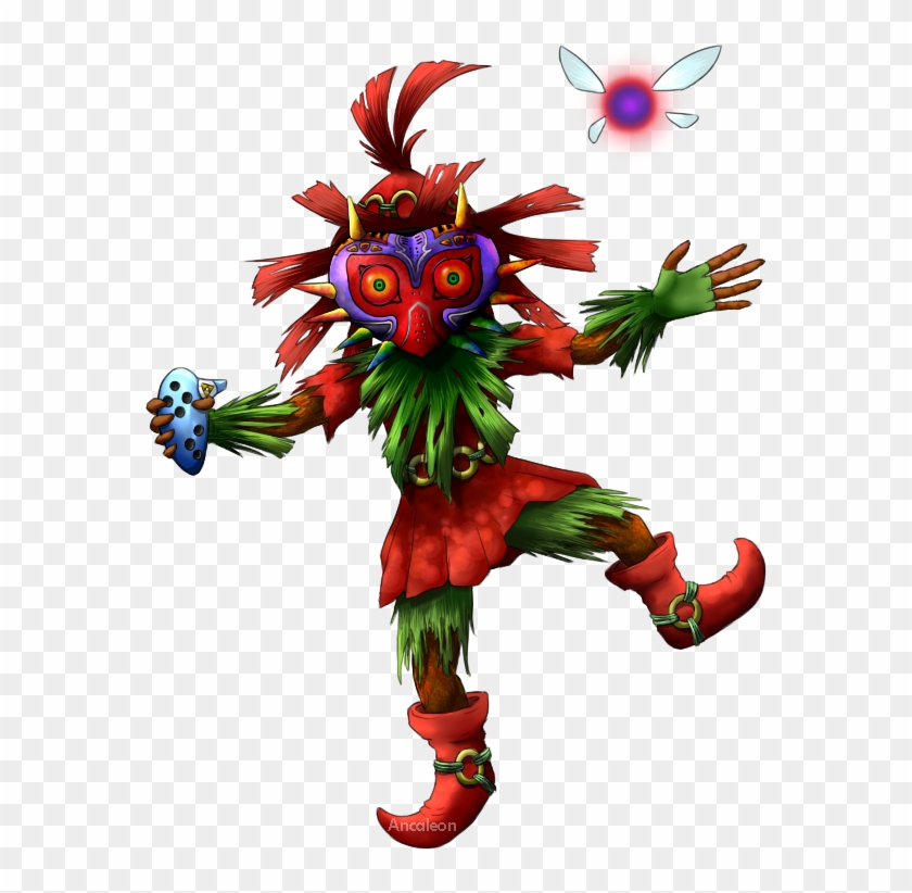 Skull Kid And Tael By Ancaleon - Skull Kid Png - Full Size PNG Clipart ...
