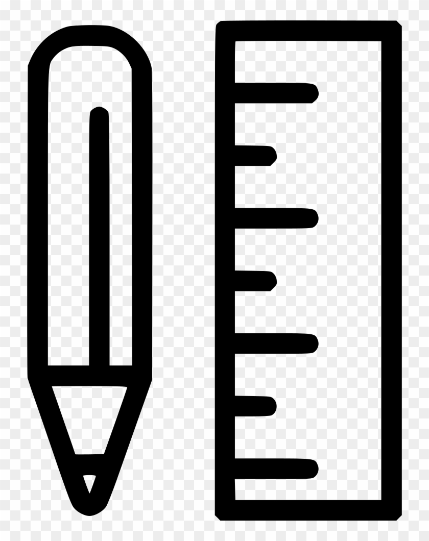 Pencil Ruler Drawing Comments - Pencil Ruler Icon - Full Size PNG ...