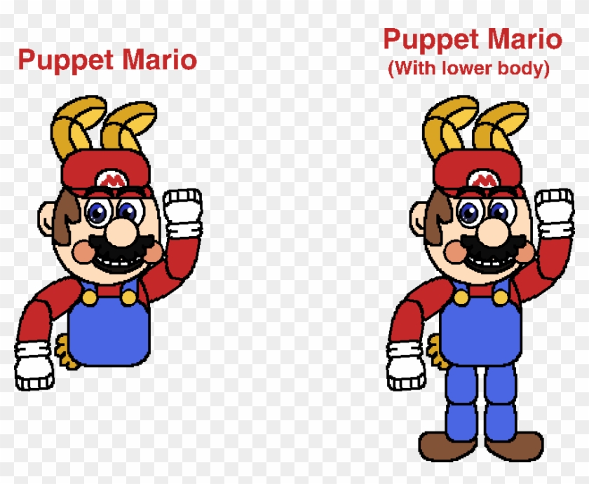 Puppet Mario By Sarahdefroggo225 - Fnas Mario - Free Transparent PNG ...