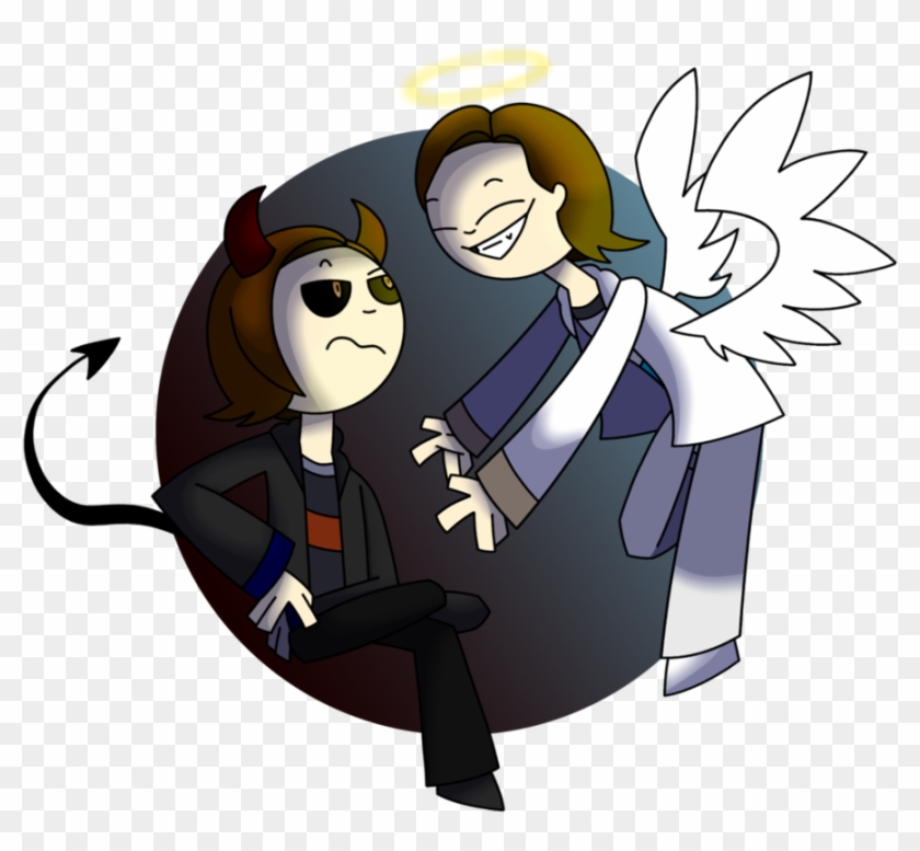 Angel From Above And Devil From Below By 1blockforward - Cartoon - Full ...