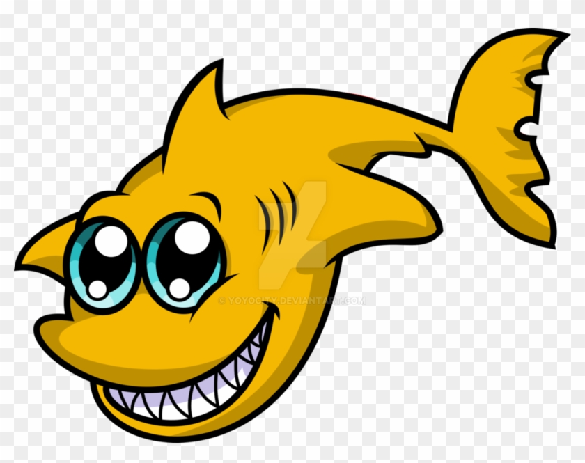 Orange Shark Chibi By Yoyocity - Drawing - Free Transparent PNG Clipart ...