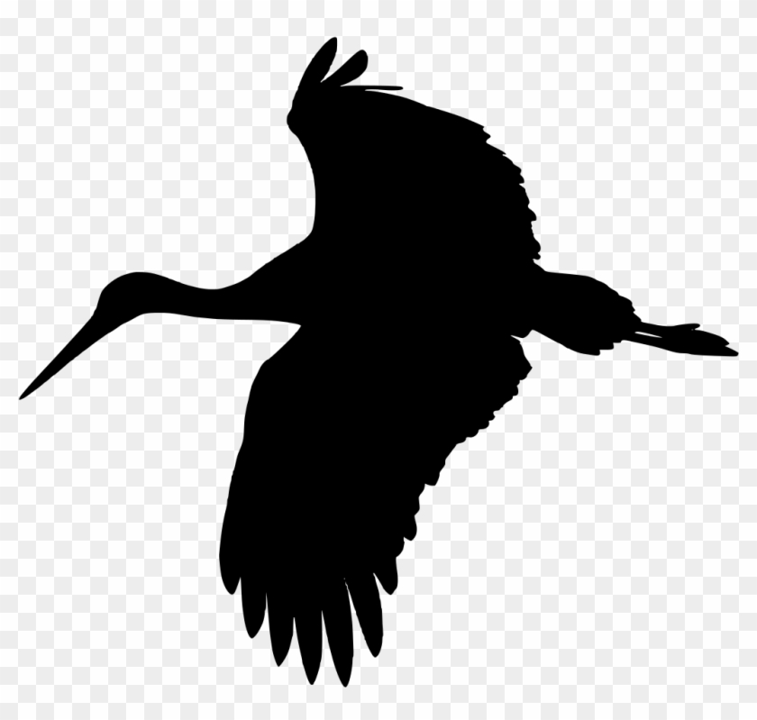 File - Stork Silhouette - Svg - Stork Silhouette - Free Transparent PNG ...
