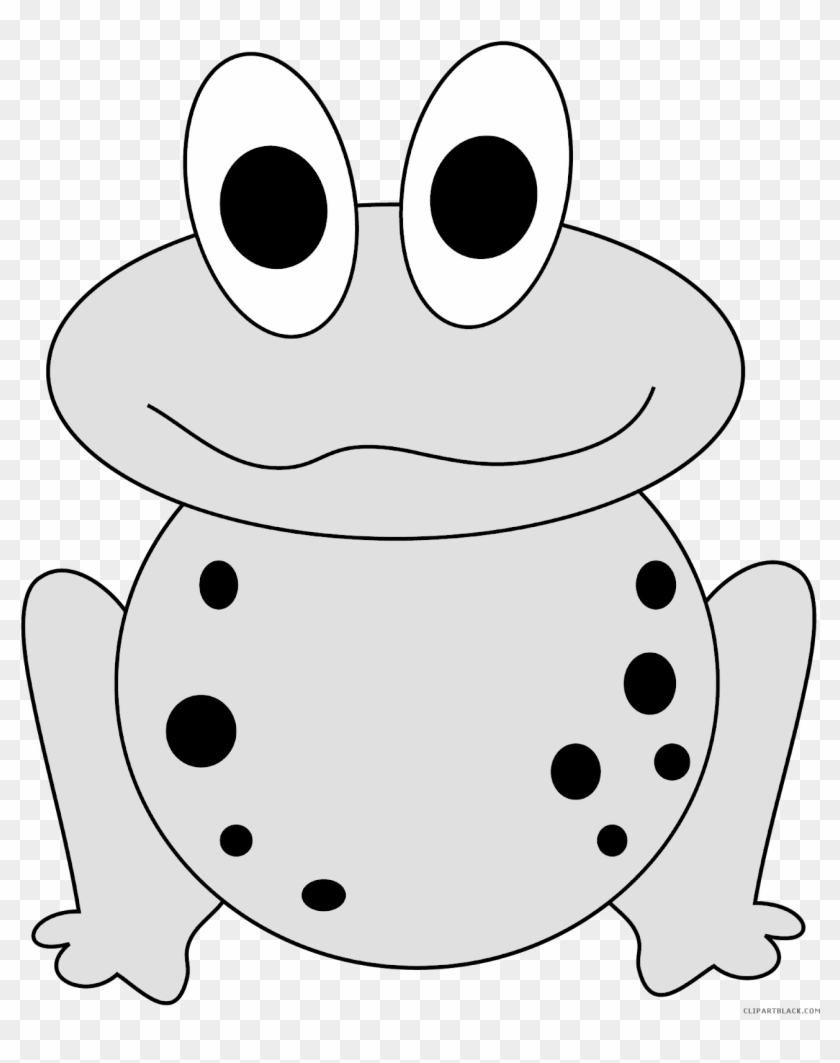 Frog Animal Free Black White Clipart Images Clipartblack - Frog Vector ...