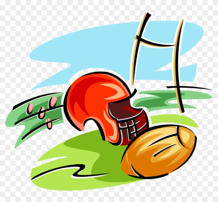 Vector Illustration Of Football Sports Equipment With - Football ...
