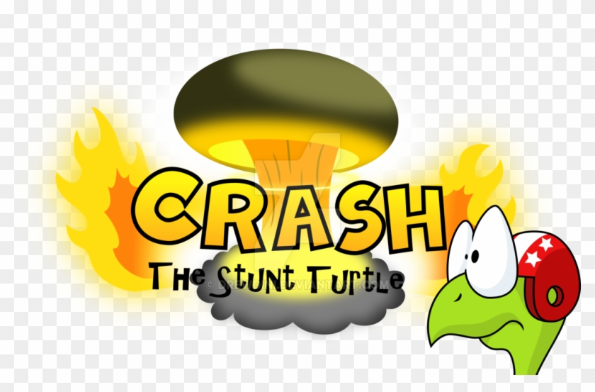 Crash The Stunt Turtle Logo By Drewdini - Graphic Design - Full Size ...