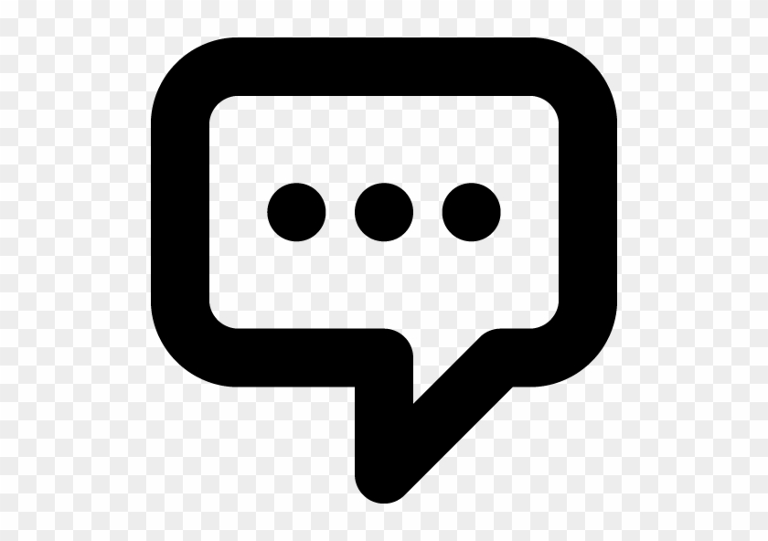 Message Icon Black And White - Full Size PNG Clipart Images Download