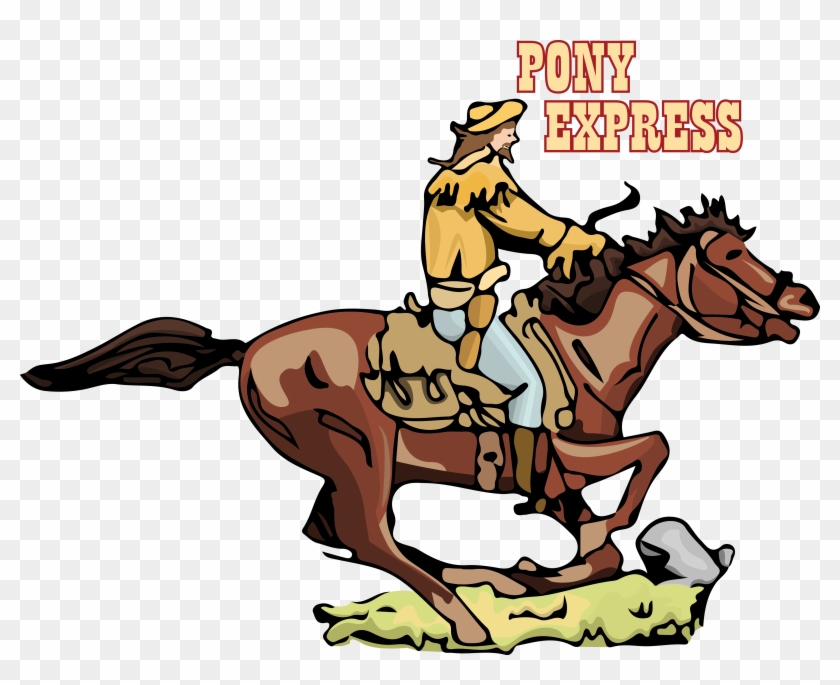Pony Express Rider - Pony Express - Full Size PNG Clipart Images Download