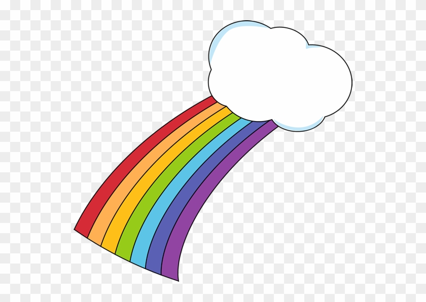 Rainbow And Cloud Clip Art - Cloud And Rainbow Clip Art - Full Size PNG ...
