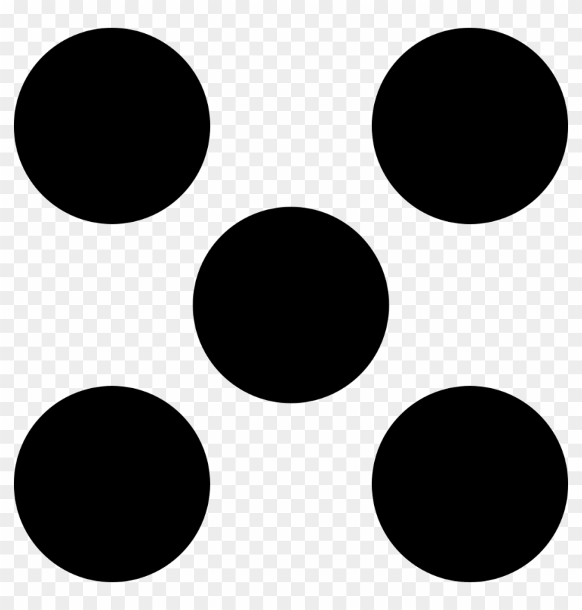 Five Dots Like A Dice Vector - Circle - Full Size PNG Clipart Images ...