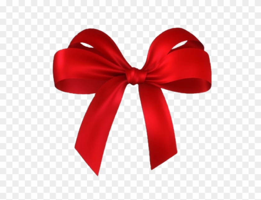 Gift - Red Ribbon Bow Transparent - Full Size PNG Clipart Images Download
