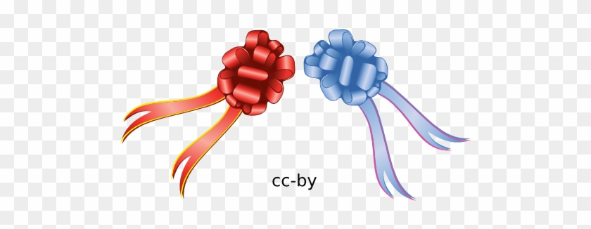 Blue Ribbon-red Ribbon By Ilnanny - Vector Ribbons - Full Size PNG ...