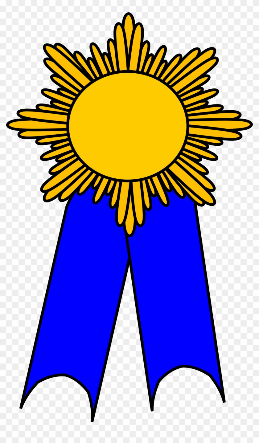 Big Image - Blue And Gold Ribbon - Full Size PNG Clipart Images Download