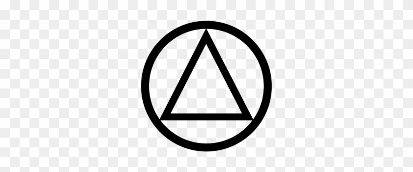 Aa Sobriety Circle And Triangle Temporary Tattoo - Color Wheel Theory ...