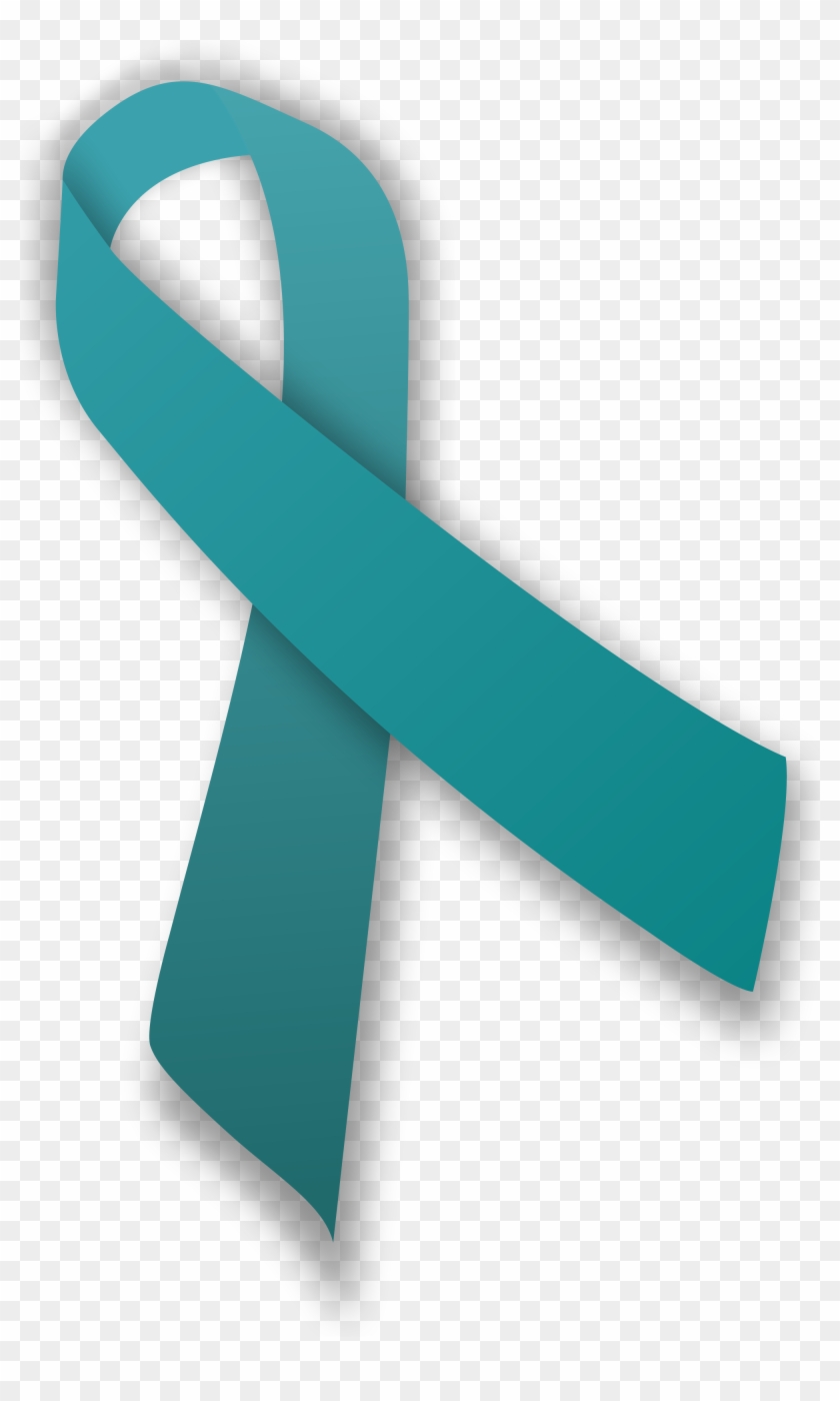 Teal Ribbon For Anxiety Awareness - Teal Ribbon - Full Size PNG Clipart ...