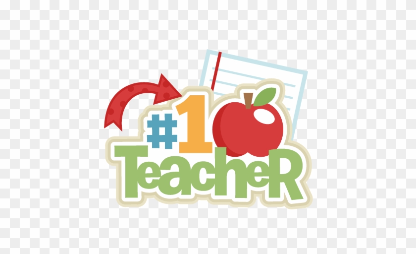 1 Teacher Svg Scrapbook Title School Svg Cut Files - Miss Kate ...