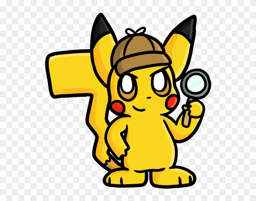 Detective Pikachu By Emilythemeowth - Cartoon - Full Size PNG Clipart ...
