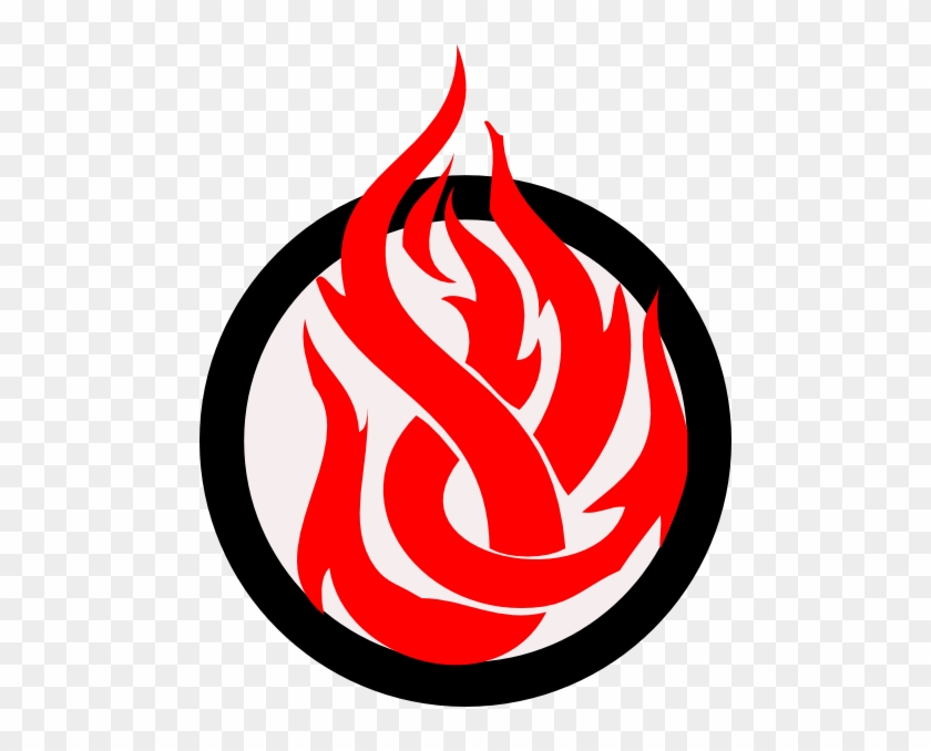 Flame Circle Clip Art At Clker - Flame Tattoo - Full Size PNG Clipart ...