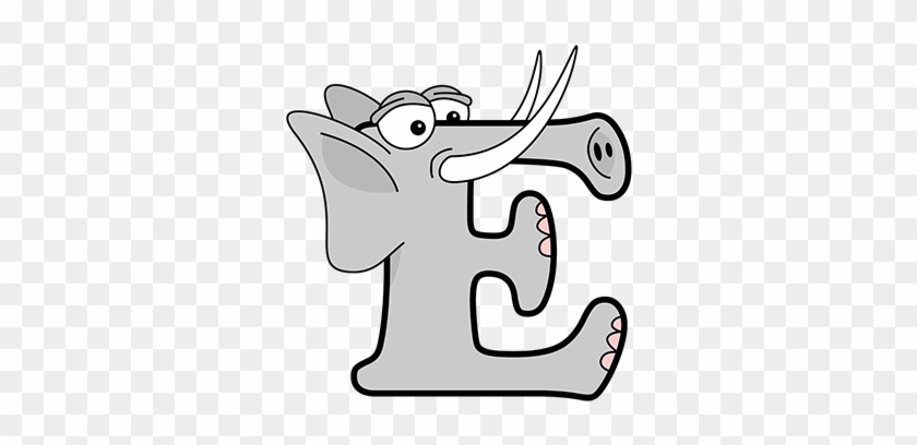 Elefant - Alphabetimals Elephant - Full Size PNG Clipart Images Download