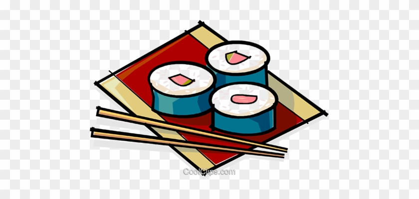 Sushi And Chopsticks Royalty Free Vector Clip Art Illustration - Sushi ...