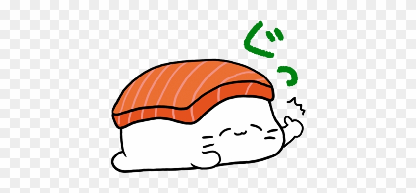 Sleeping Sushi Sticker Messages Sticker-1 - Sticker - Full Size PNG ...