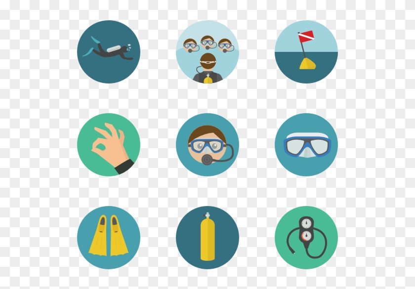 Scuba Diving - Scuba Diving Icon - Full Size PNG Clipart Images Download